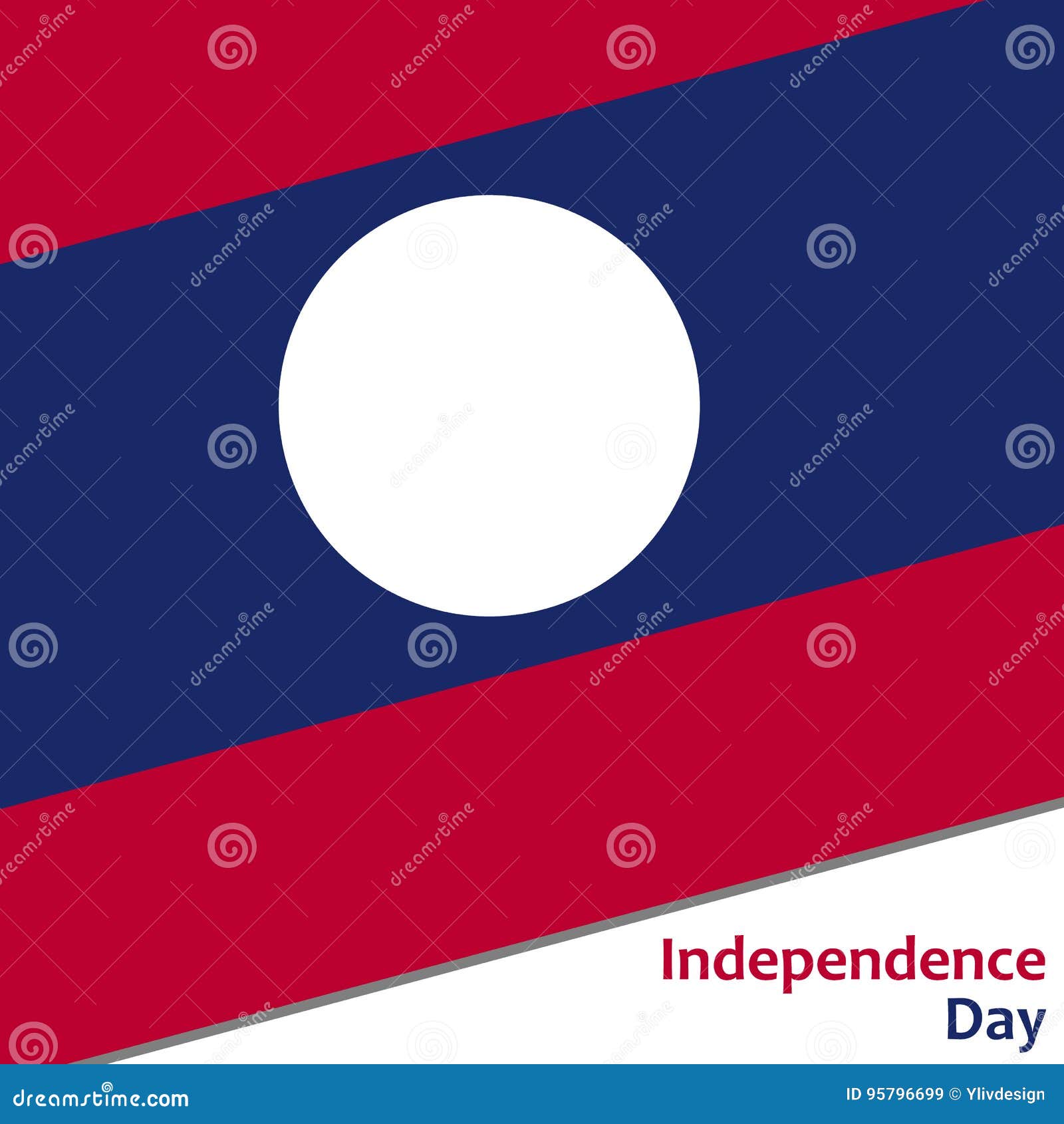 Laos independence day stock vector. Illustration of vientiane - 95796699