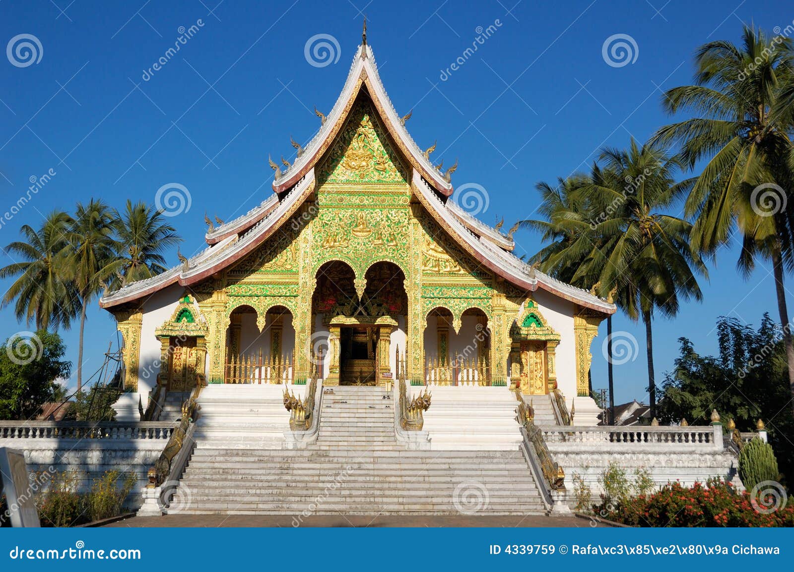 Laos, Luang Prabang, Pha Bang Stock Image - Image of monastery, asian ...