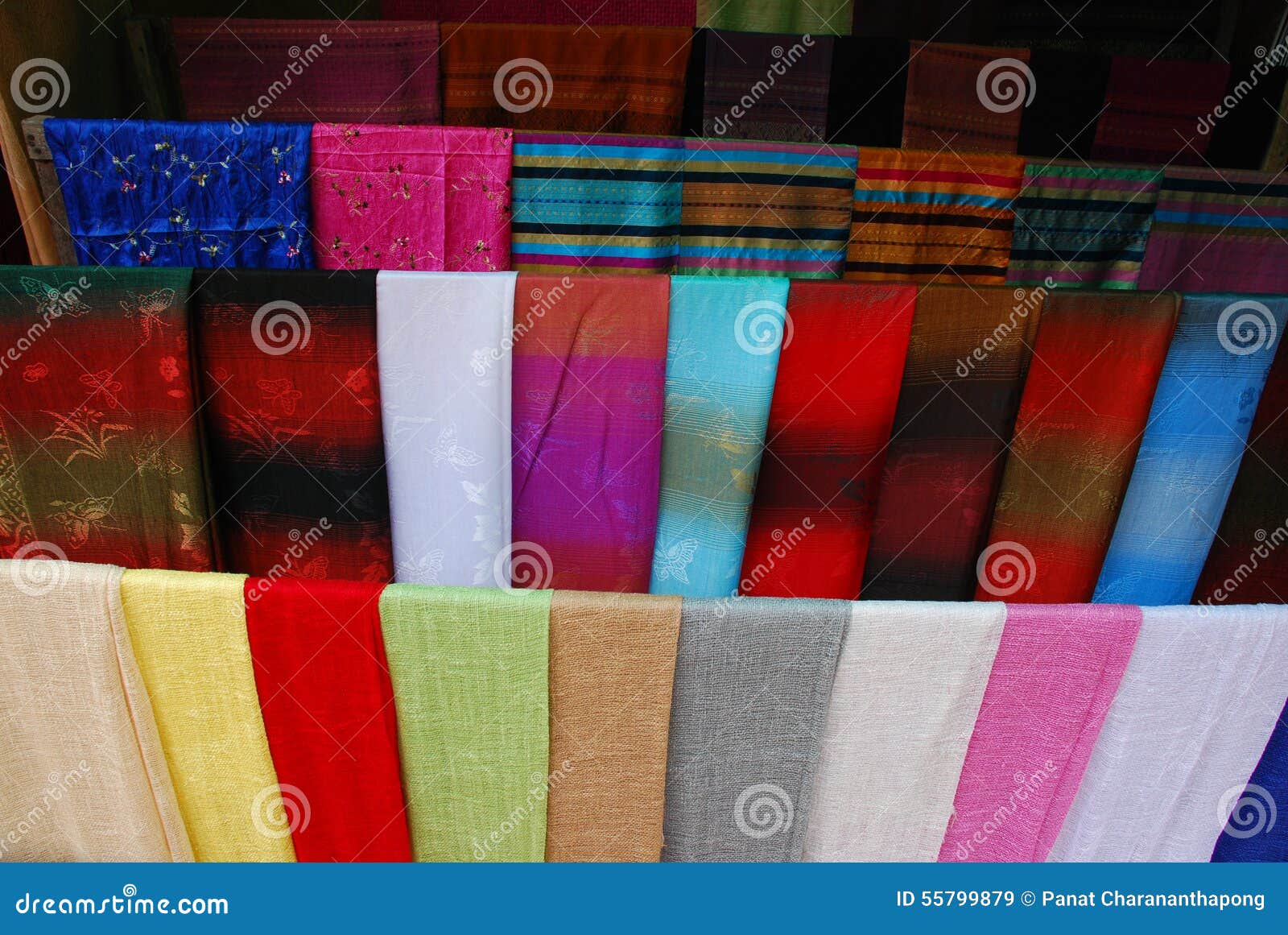 Laos Silk stock image. Image of culture, life, country - 55799879