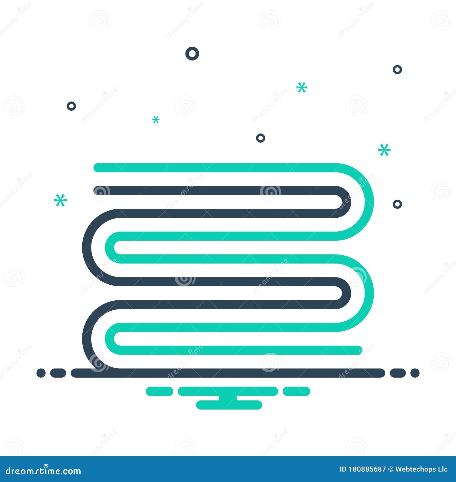 Mix Icon for Lap, Laps and Strand Stock Vector - Illustration of brim ...