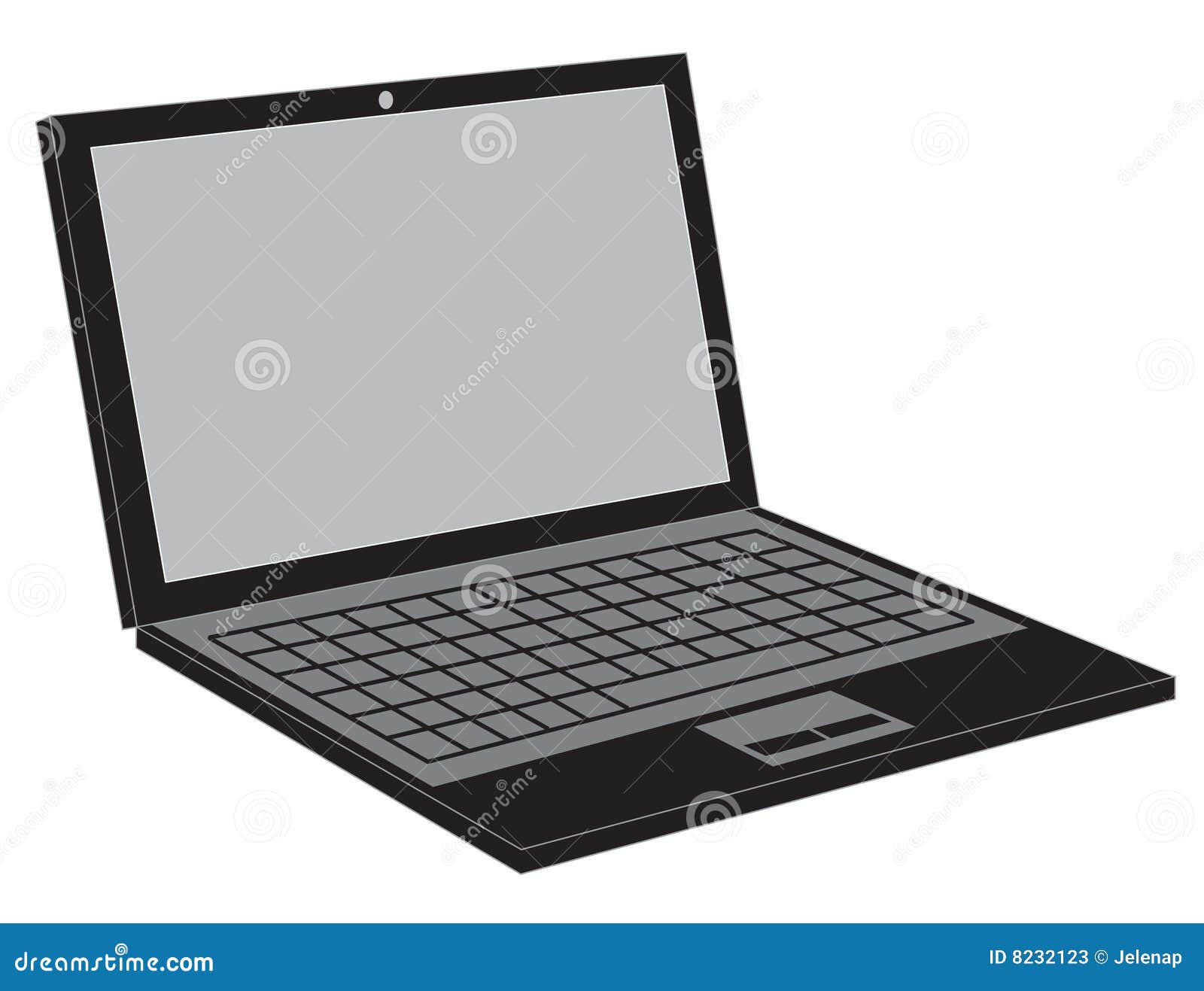 Lap top icon stock vector. Illustration of communications - 8232123