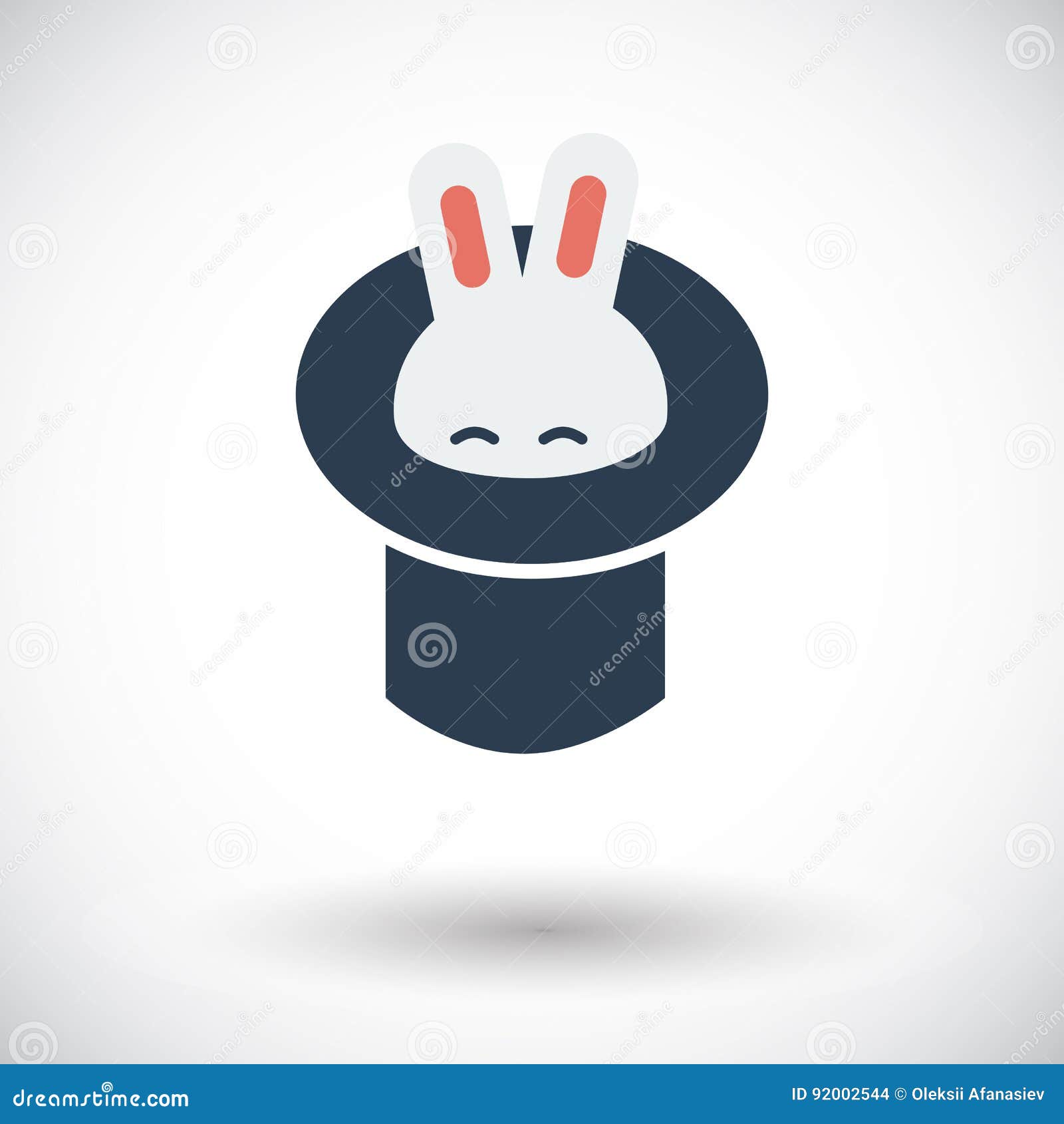 Lapin Dans Le Chapeau De Magicien Illustration de Vecteur ...