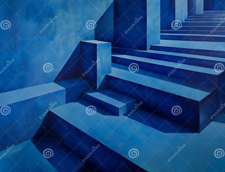 Lapis Lazuli Abstract Intersecting Shadows on Infinite Intersecting ...