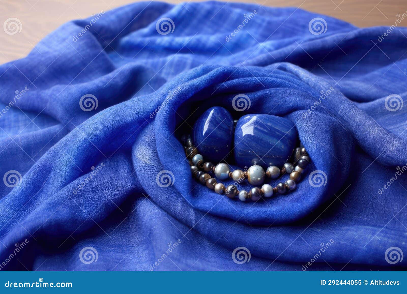 Lapis Lazuli on a Light Blue Cloth Stock Image - Image of lapis ...