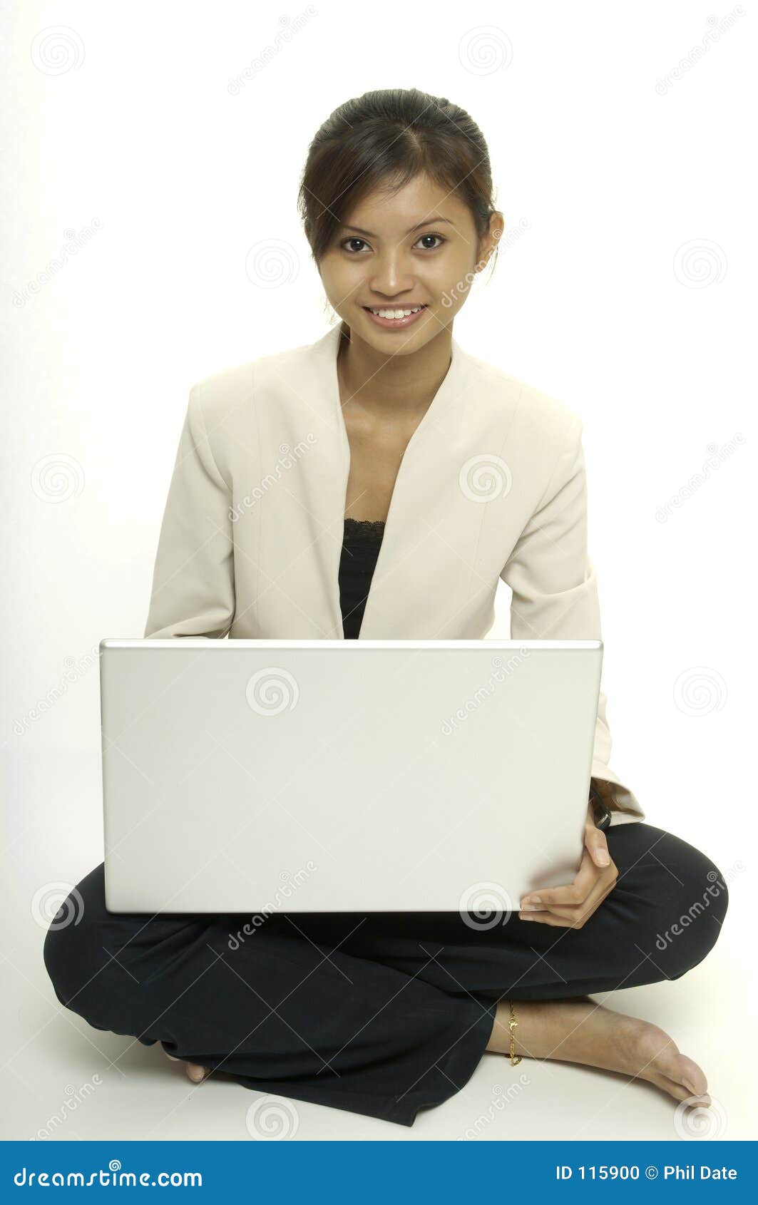 With Laptop stock photo. Image of female, attractive, woman - 115900
