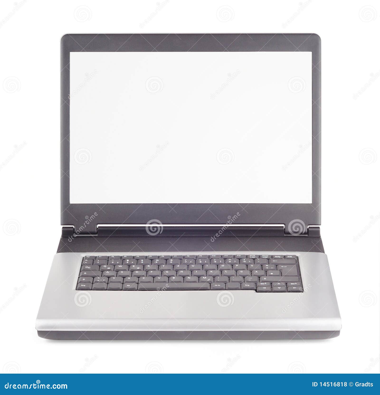 Laptop stock photo. Image of display, computer, flat - 14516818