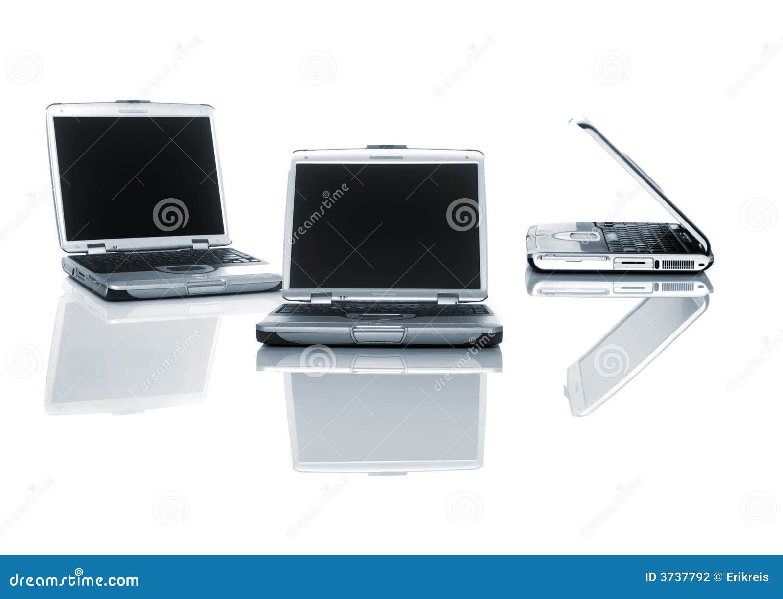 Laptop stock photo. Image of mail, portable, silver, concepts - 3737792