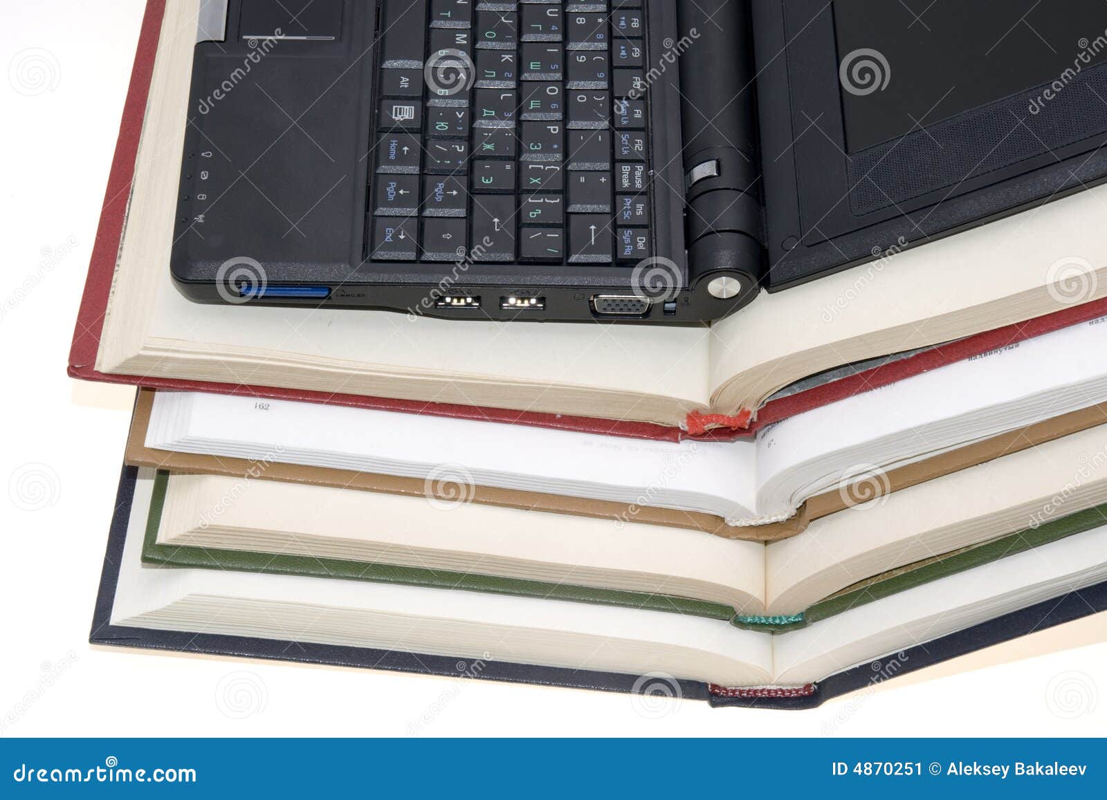 Laptop stock image. Image of cover, book, library, education - 4870251
