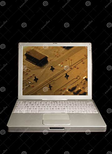 Laptop stock image. Image of background, computer, chrome - 669433