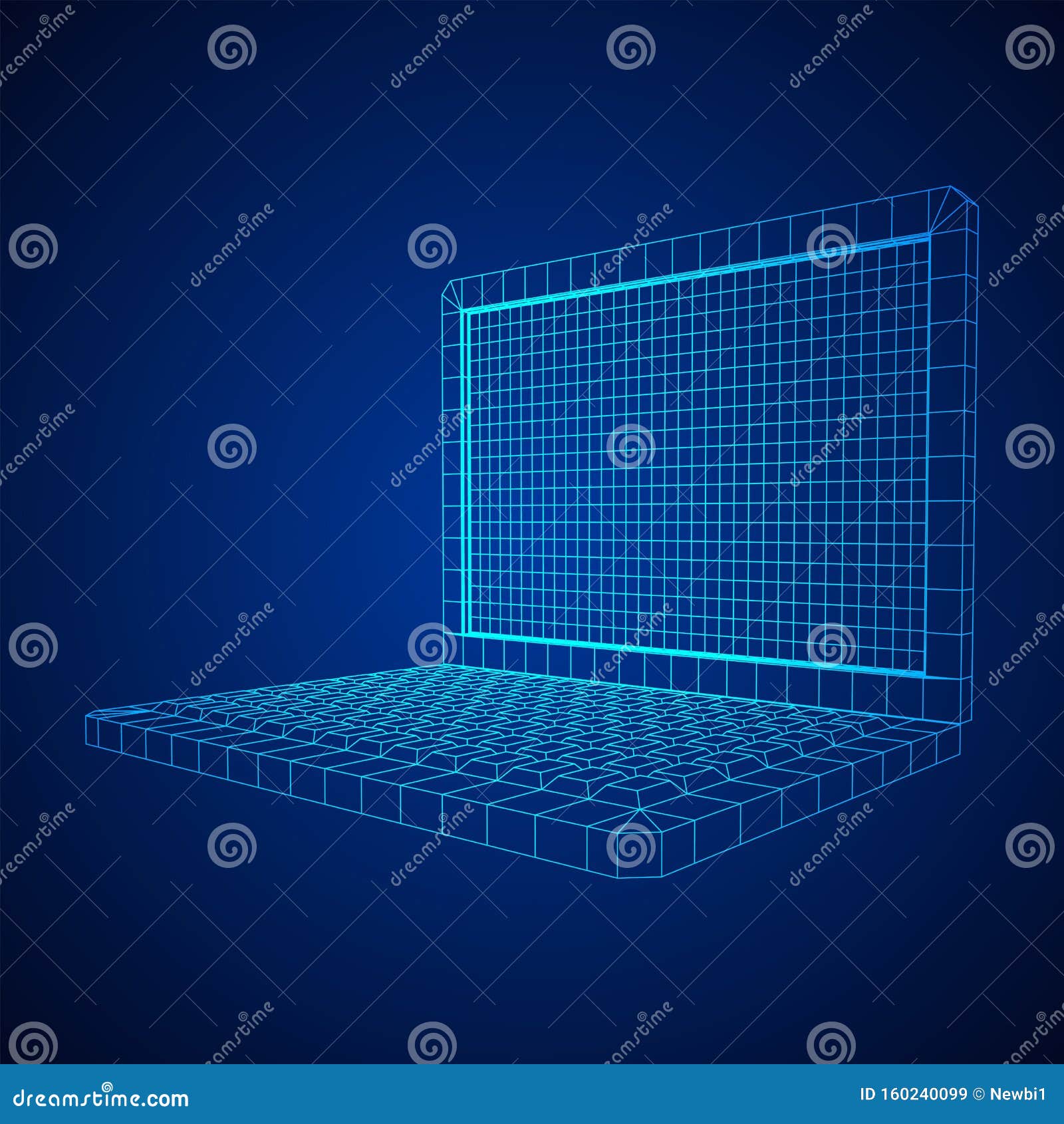 Laptop Abstract Mesh Background Vector Stock Vector - Illustration of ...