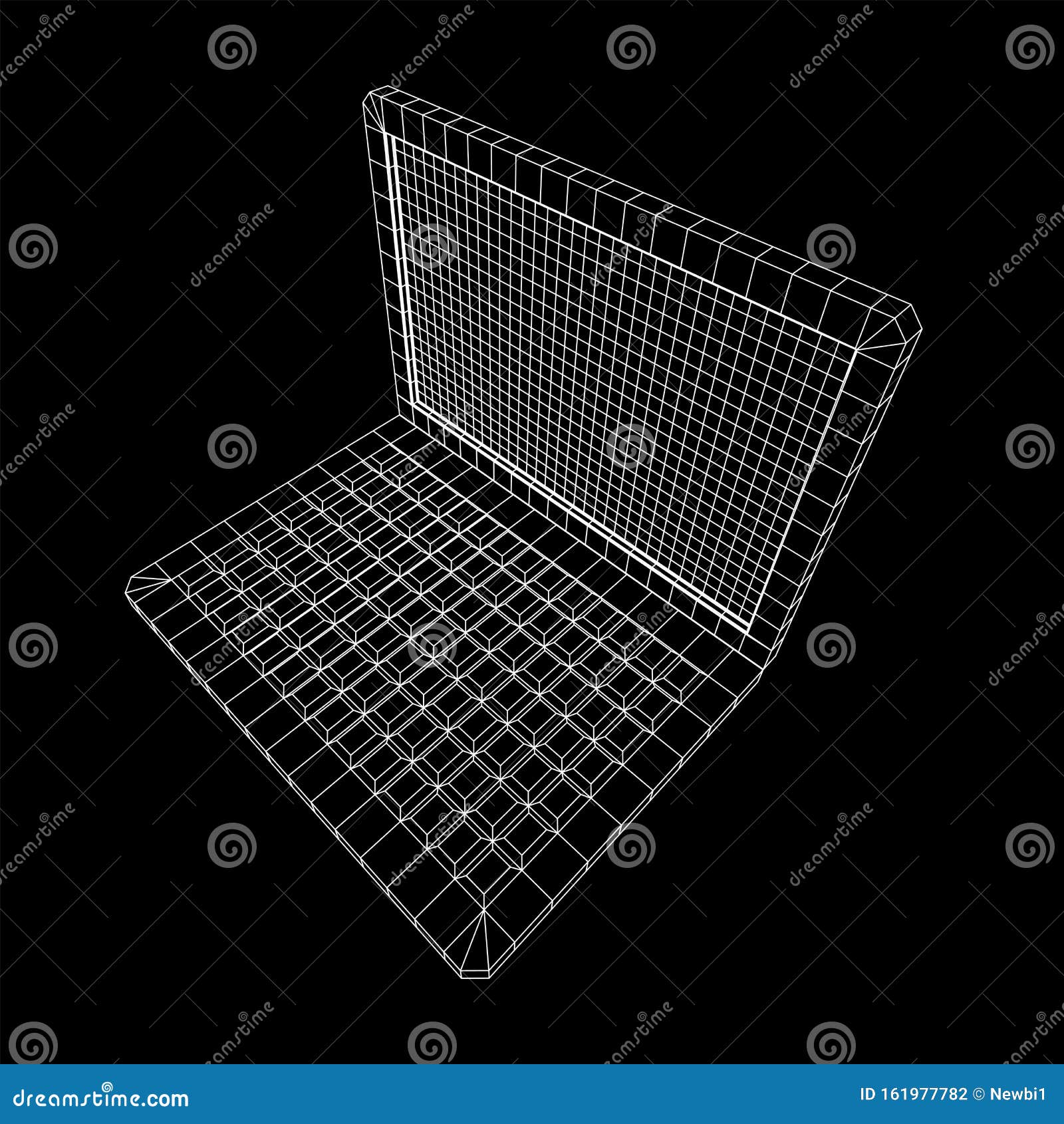 Laptop Abstract Mesh Background Vector Stock Vector - Illustration of ...