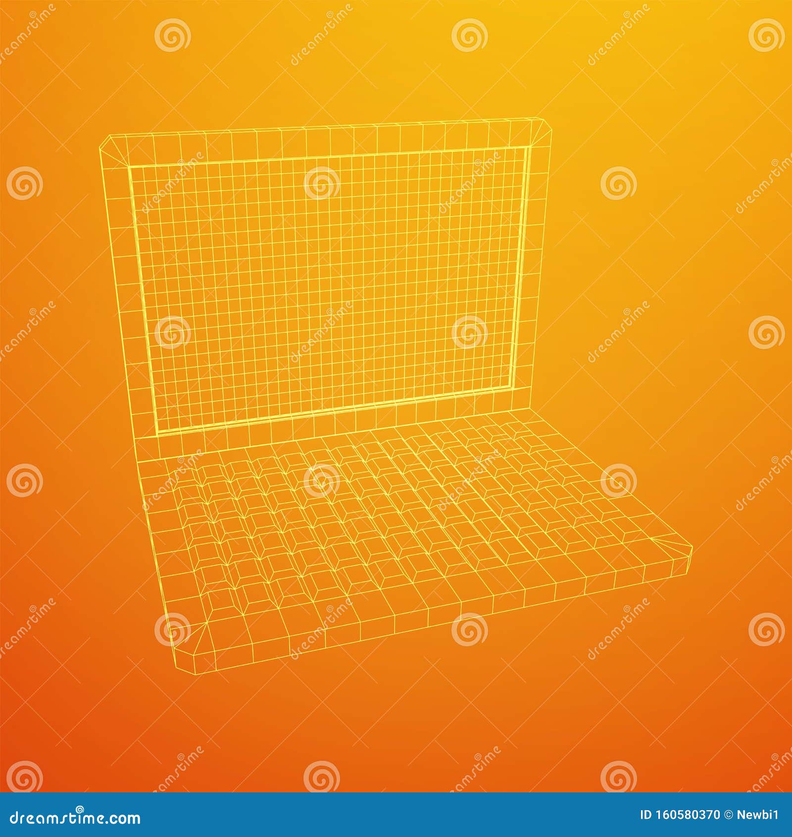 Laptop Abstract Mesh Background Vector Stock Vector - Illustration of ...