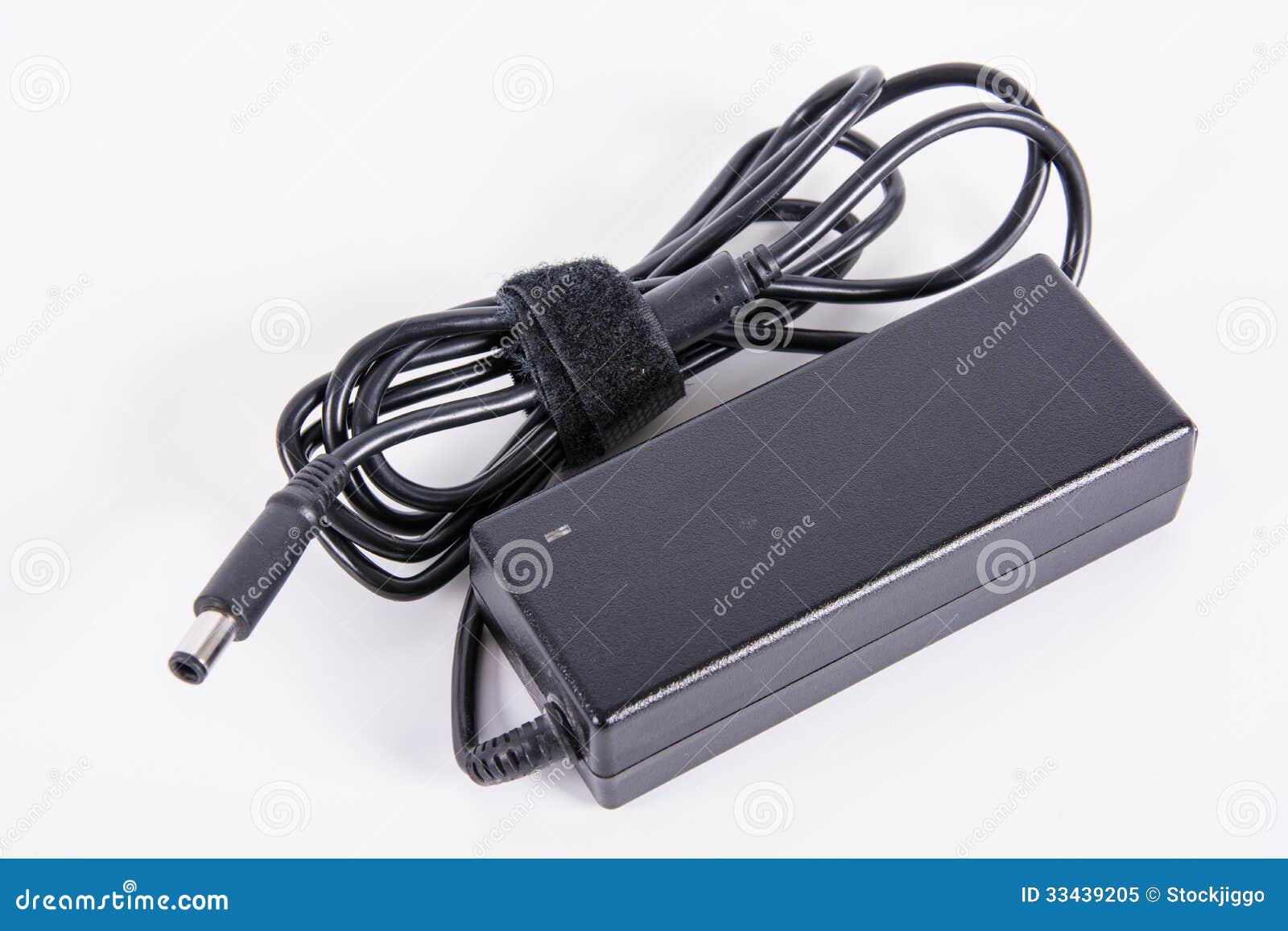 Laptop AC adapter on white stock image. Image of close - 33439205