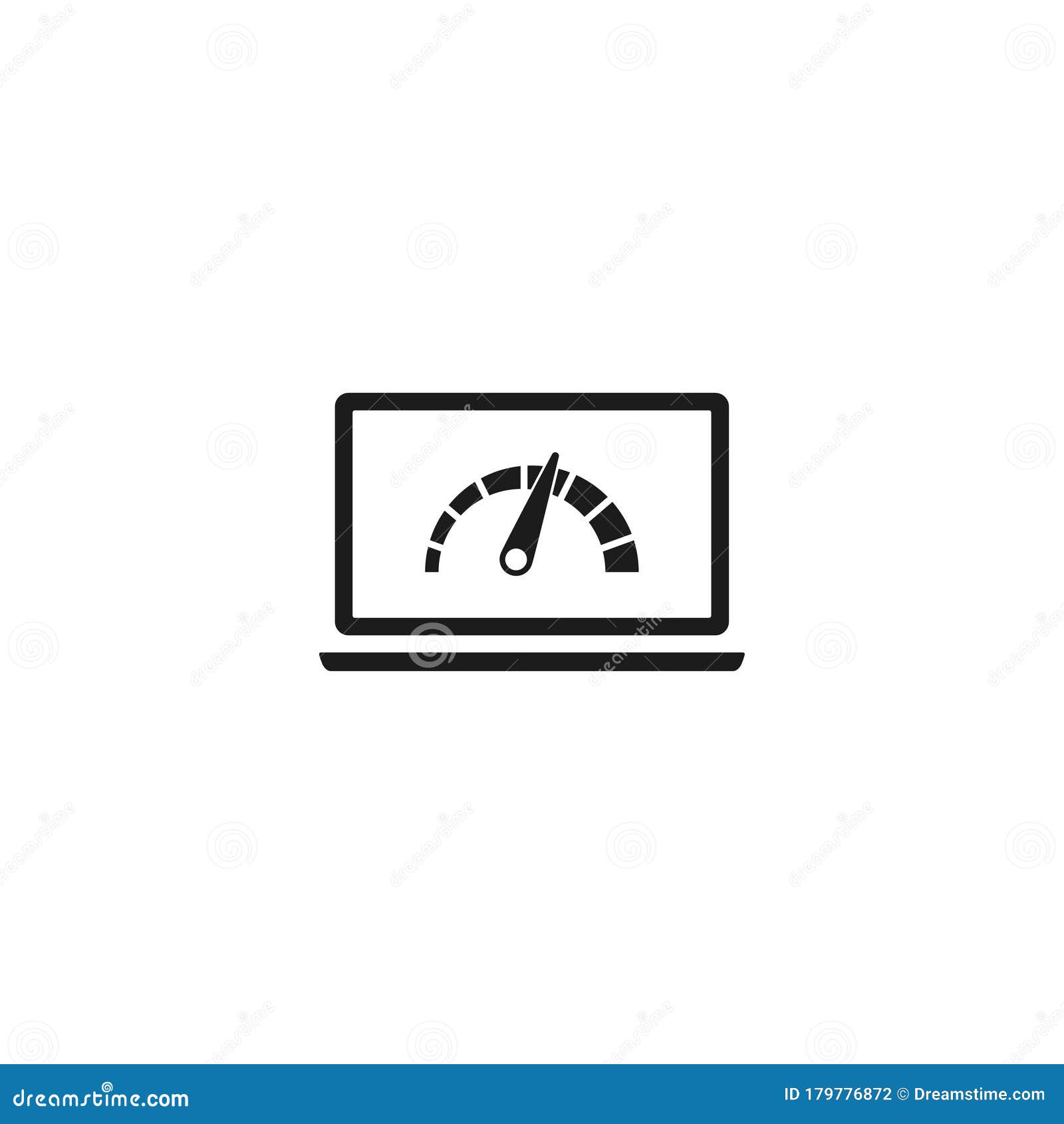 Laptop Acceleration Icon Vector . Lorem Ipsum Illustration Design Stock ...