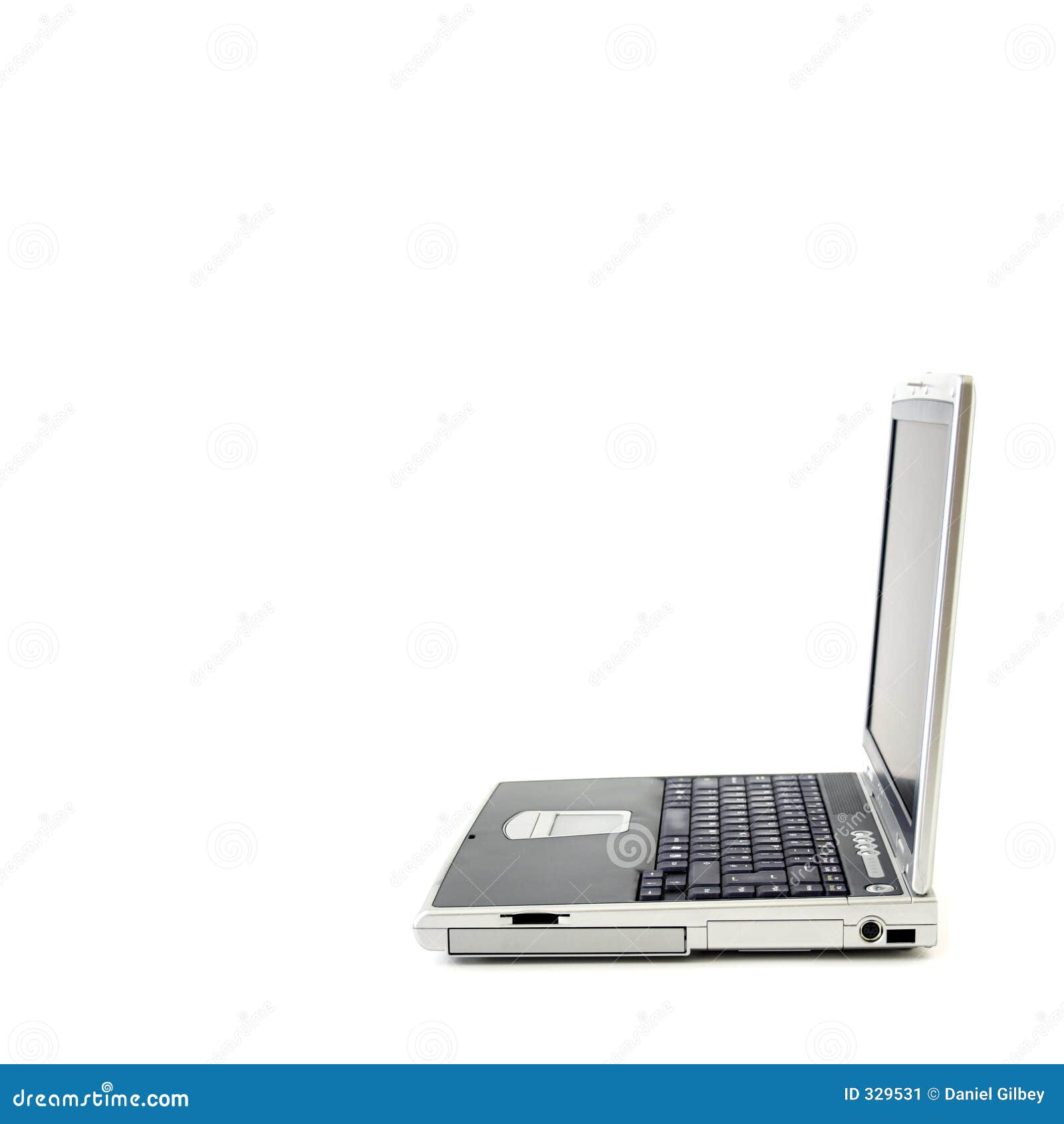 Laptop alone stock image. Image of data, isolated, technology - 329531