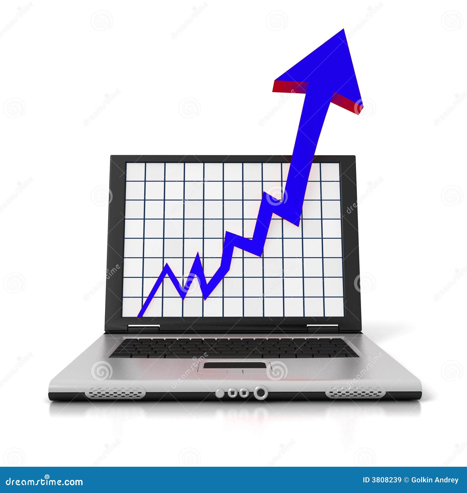 Laptop Arrow Picture. Image: 3808239