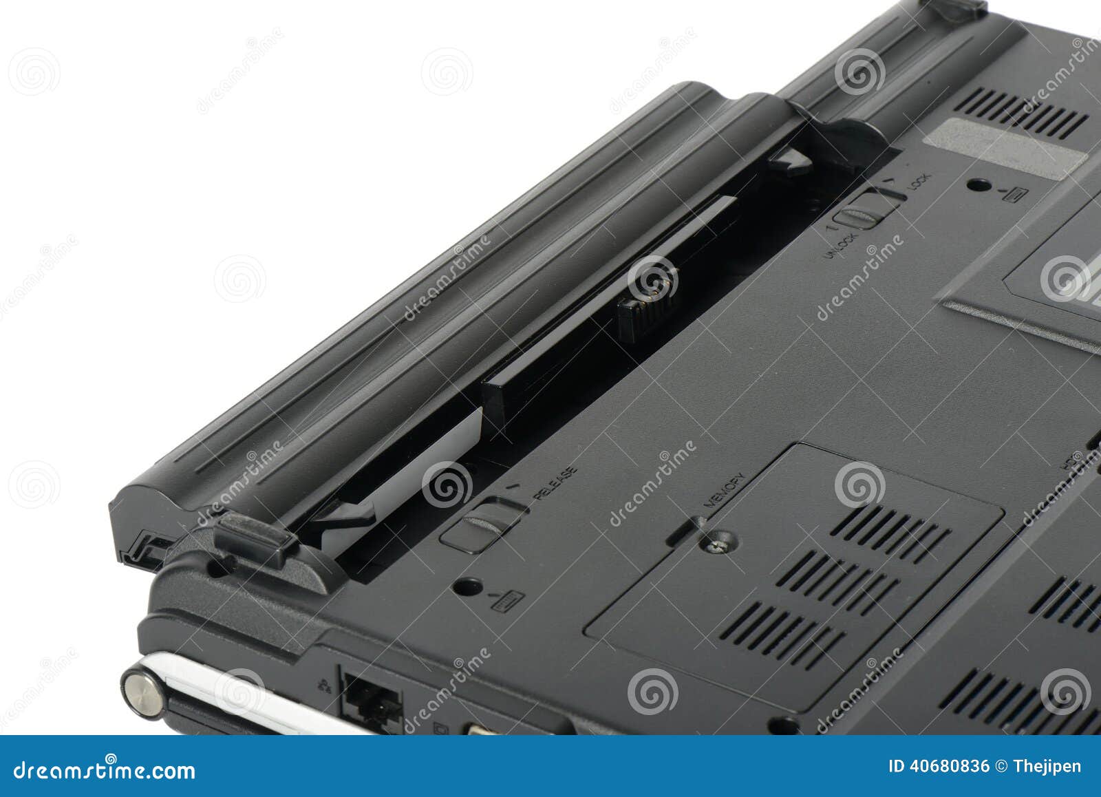 Laptop battery stock photo. Image of tech, replace, closeup - 40680836