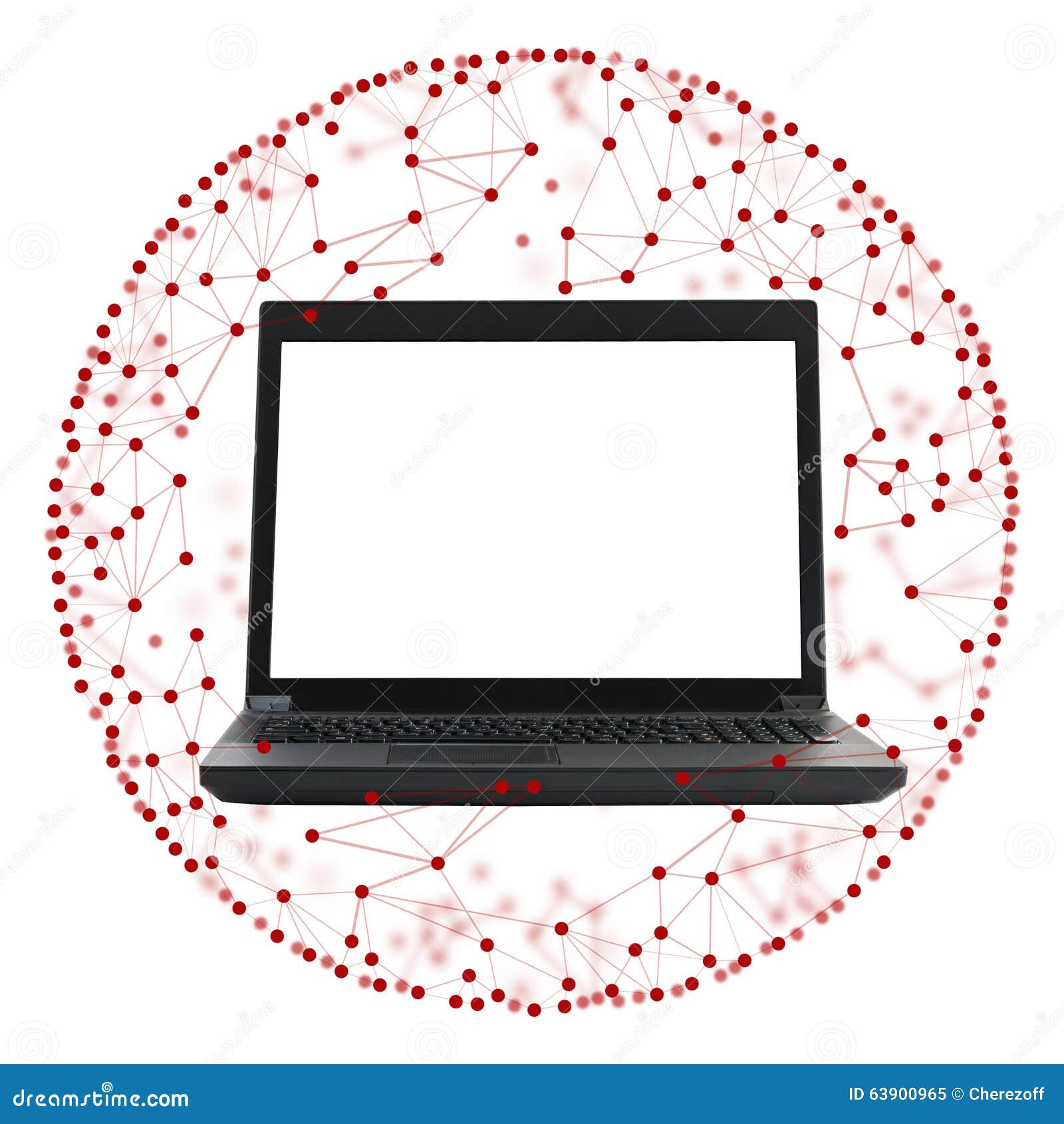 Black Laptop Blank Screen Dots Stock Photos - Free & Royalty-Free Stock ...