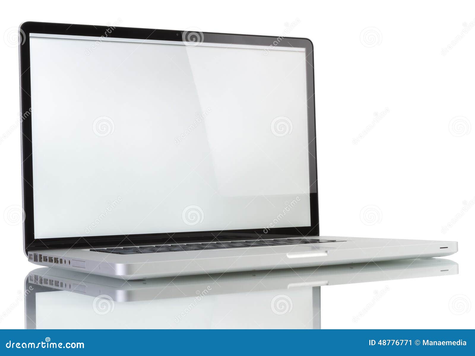 Laptop With Blank White Screen Royalty-Free Stock Photography ...