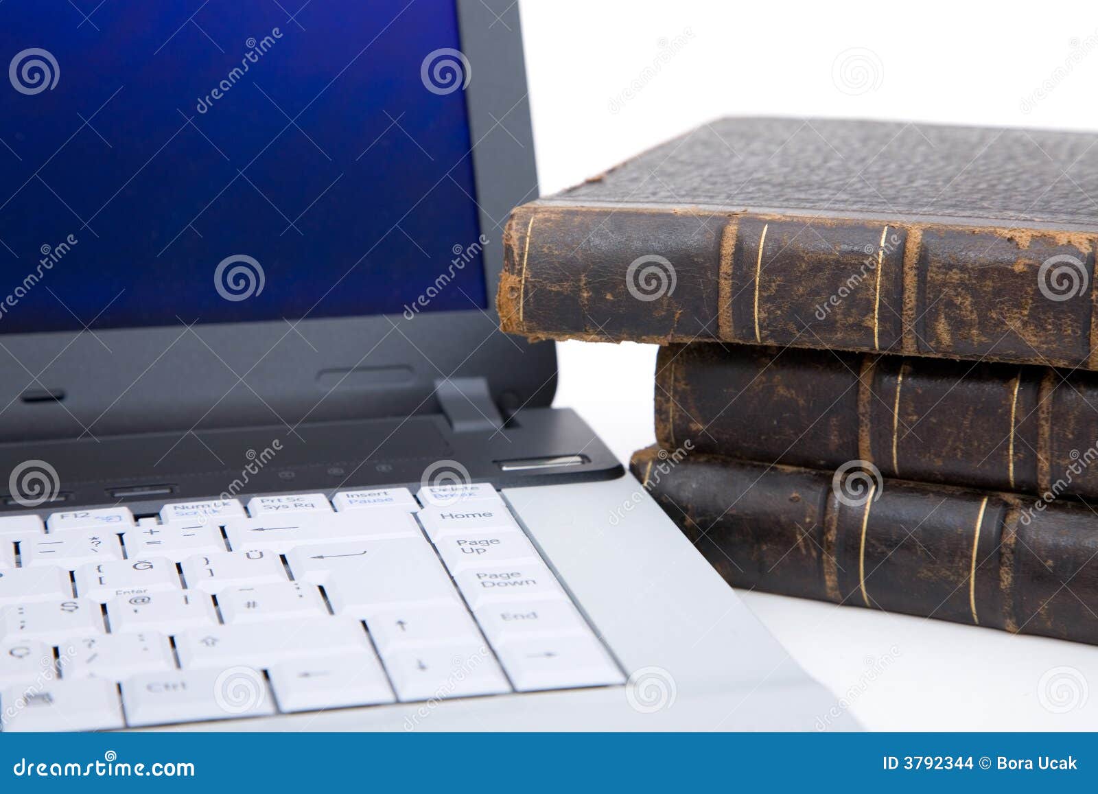 Laptop and books stock photo. Image of computer, story - 3792344