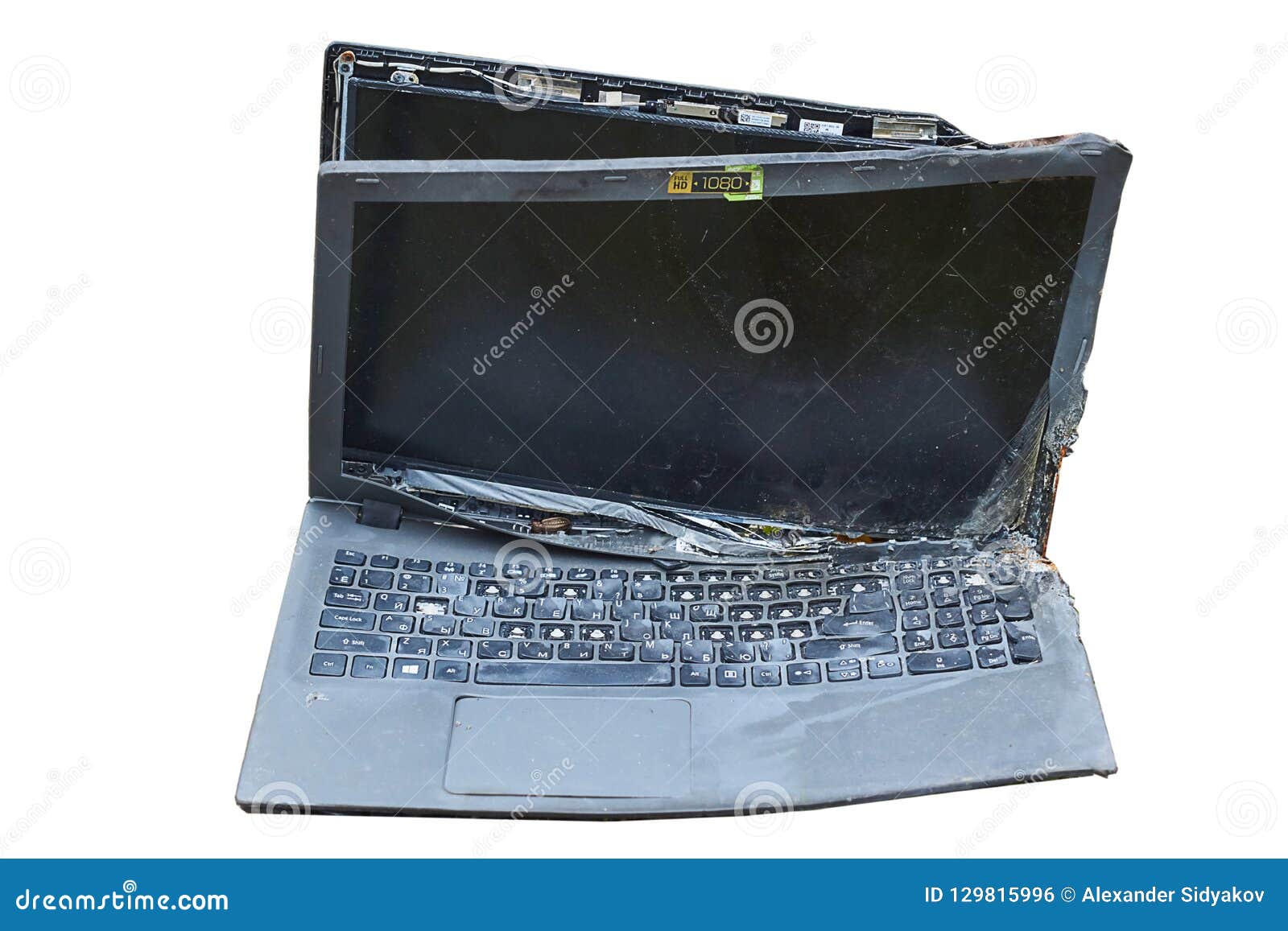 The Laptop is Burned in the Fire. Editorial Photo - Image of timed ...
