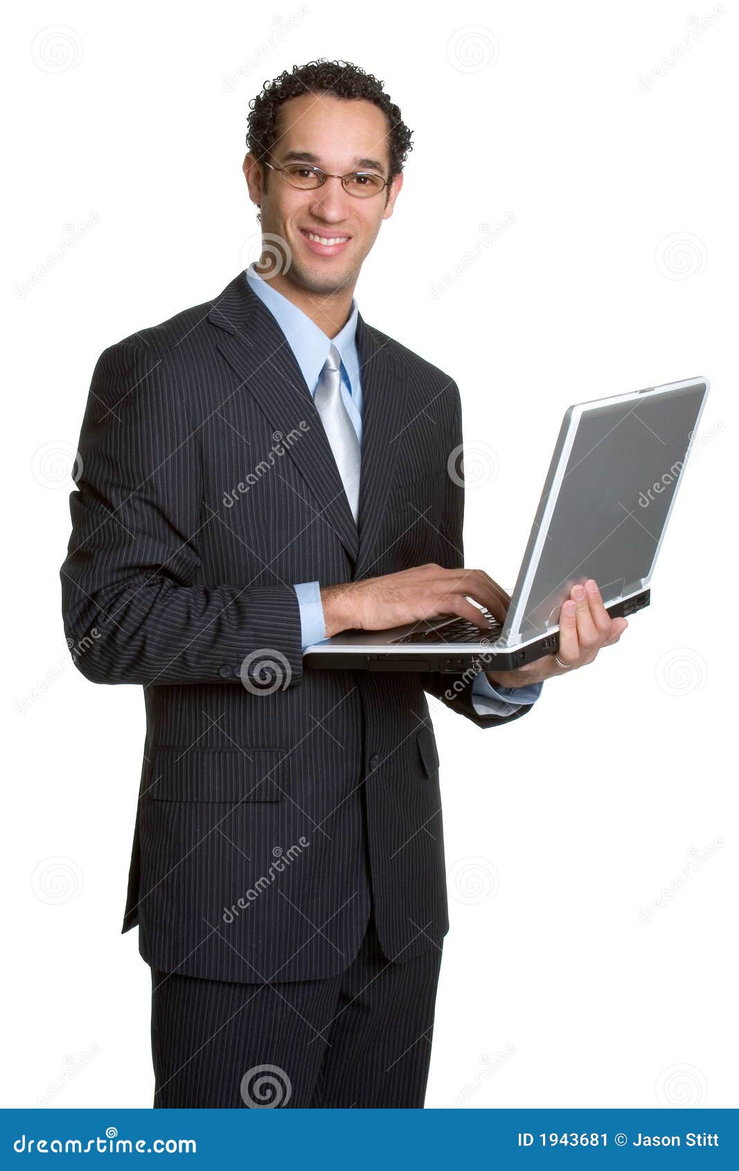 Laptop Buisness Man stock image. Image of happy, people - 1943681