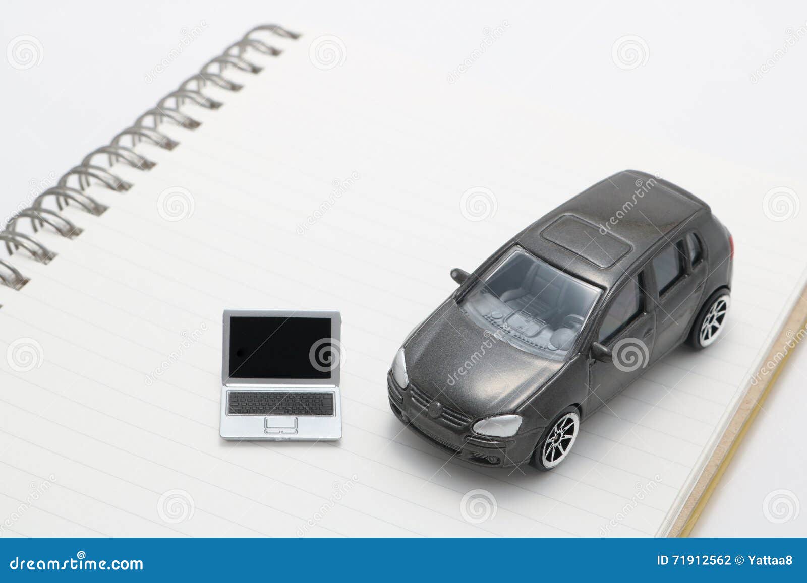 Laptop and car. stock photo. Image of mortgage, insurance - 71912562