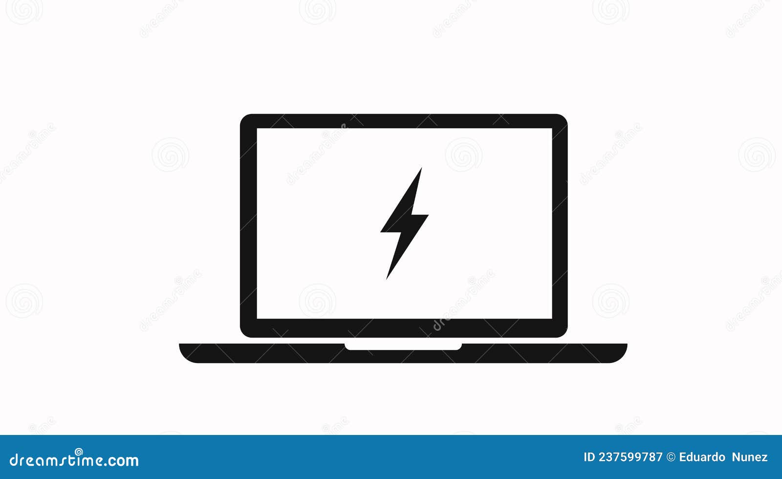 Laptop Charging Icon. Vector Isolated Editable Flat Illustration Stock ...