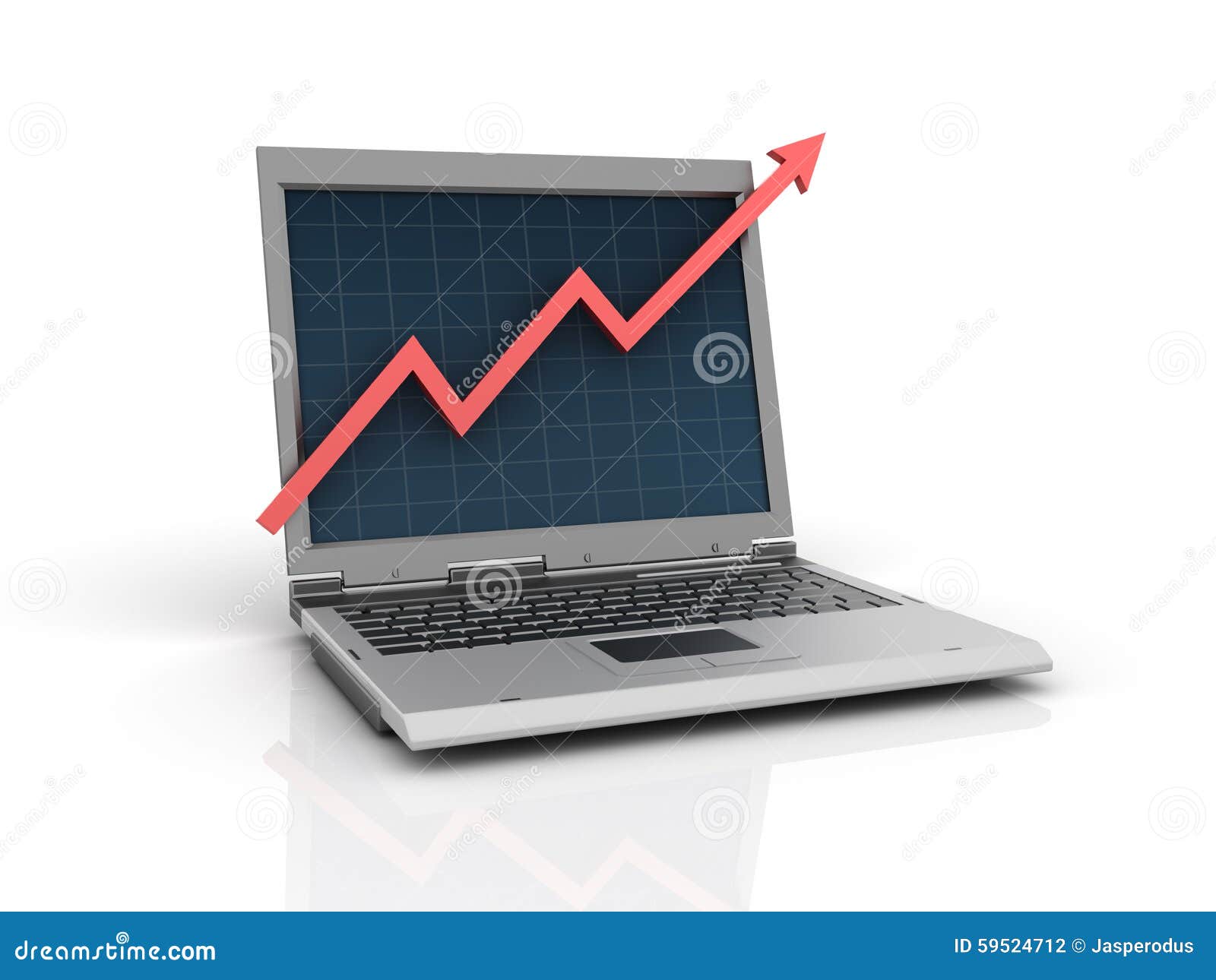 Laptop Chart stock illustration. Illustration of laptop - 59524712