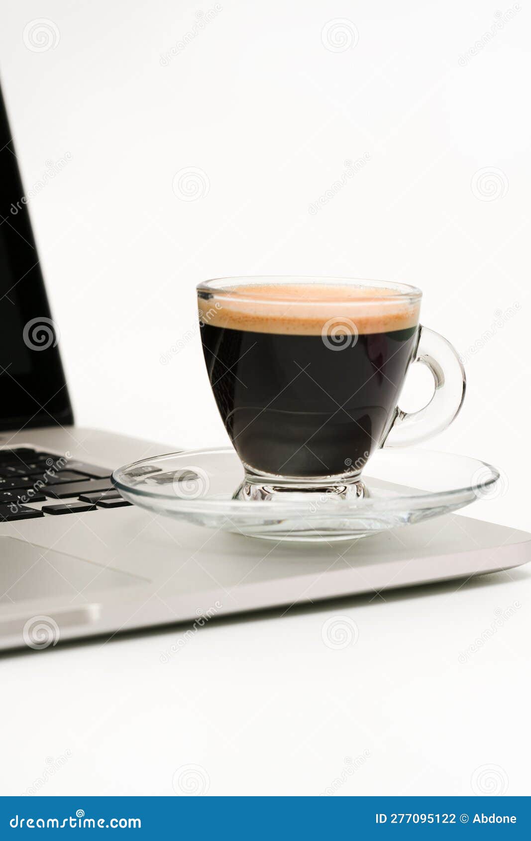 Laptop and a Coffee on a Desk Stock Photo - Image of white, finances ...