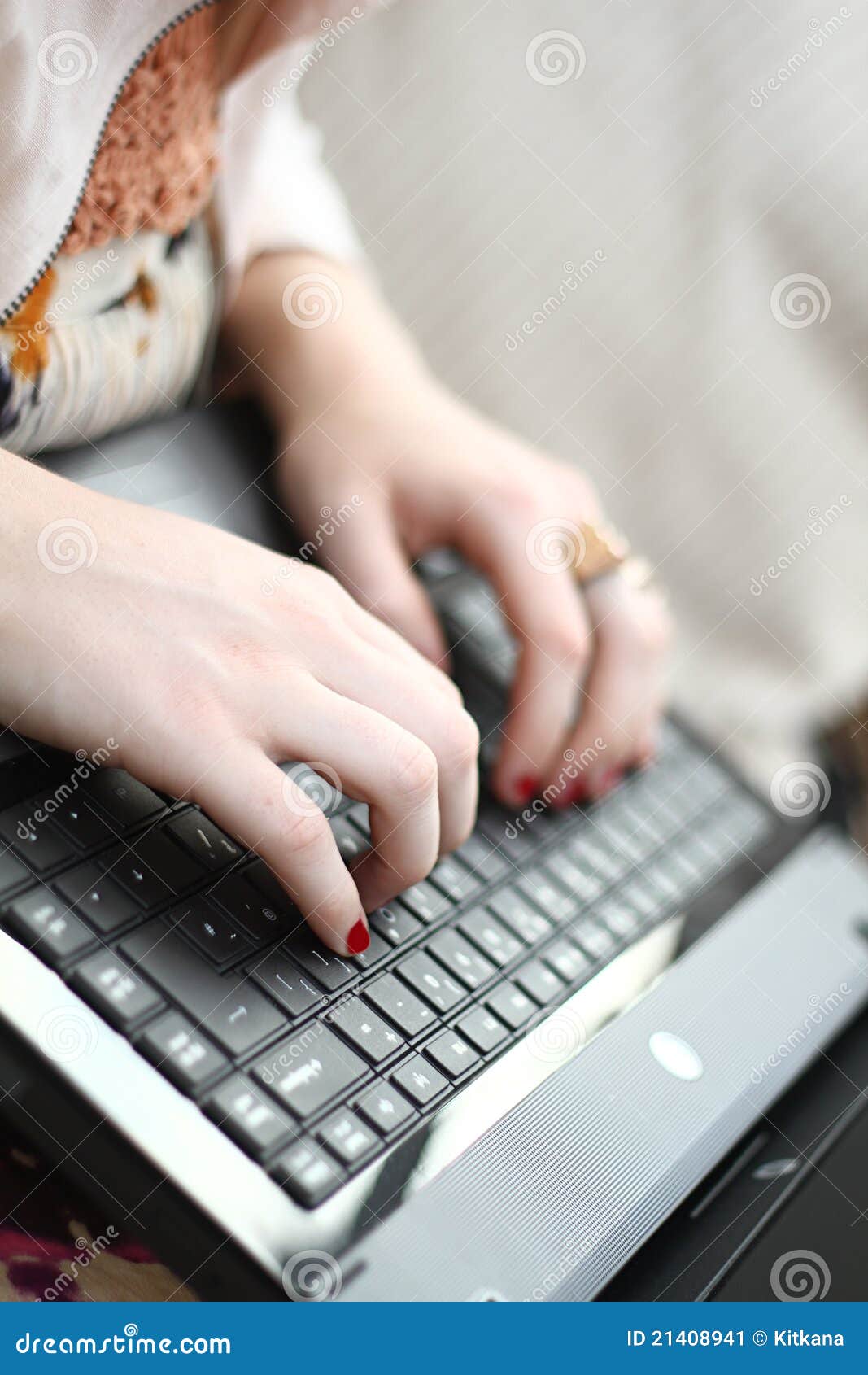 Laptop communication stock image. Image of woman, busy - 21408941