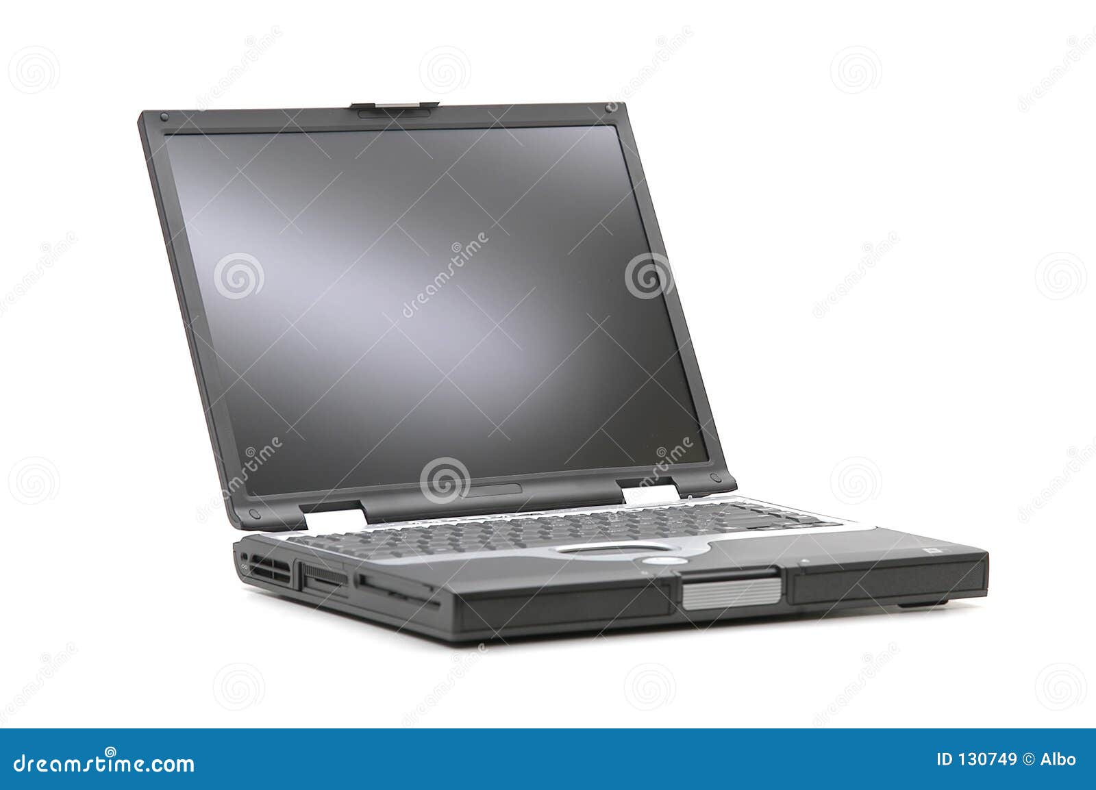 Laptop computer stock image. Image of work, compaq, screen - 130749