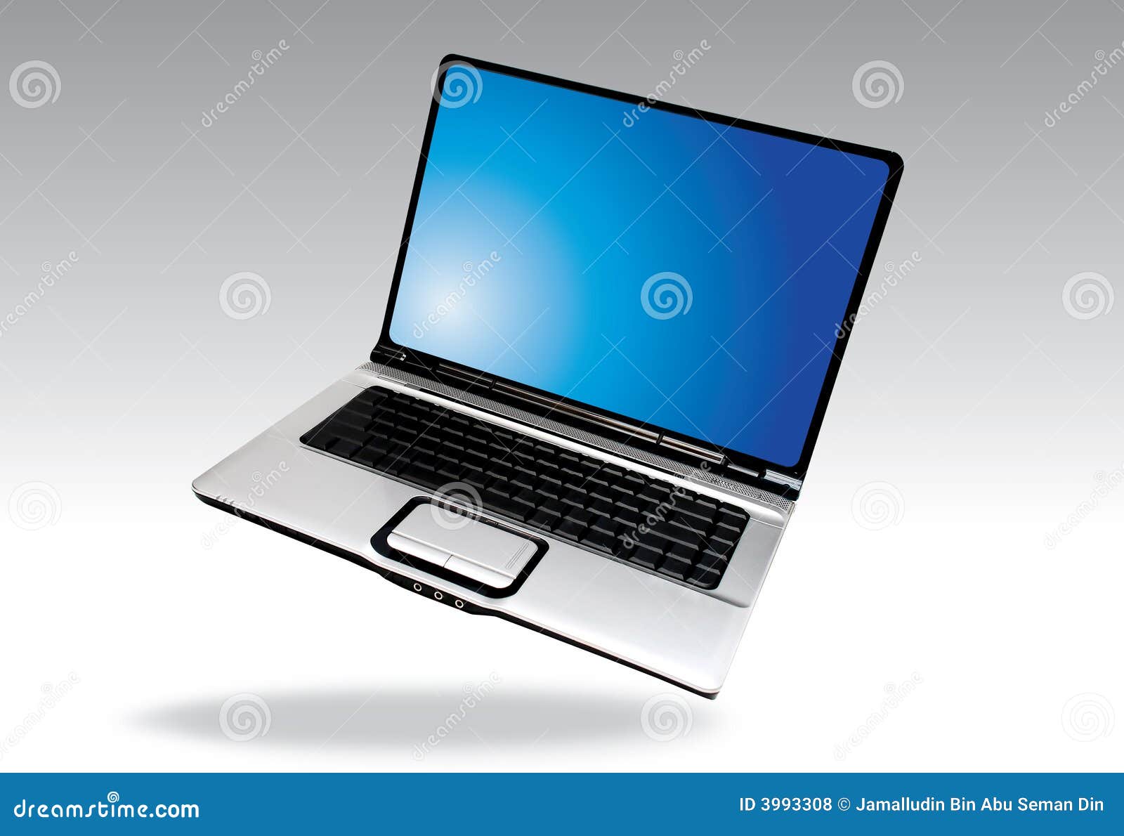 Laptop computer stock photo. Image of hardware, white - 3993308