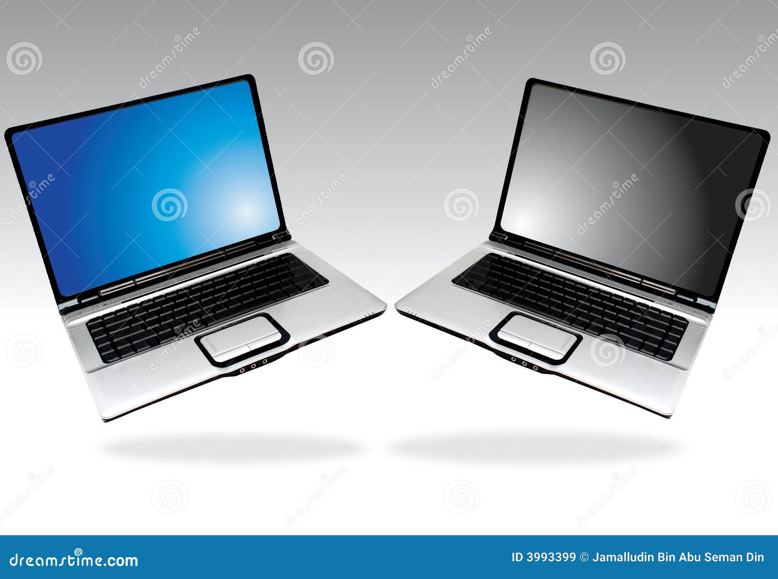 Laptop computer stock image. Image of isolated, mobile - 3993399