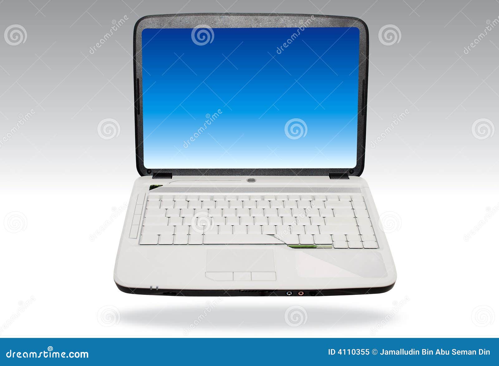 Laptop computer stock image. Image of keyboard, data, notebook - 4110355