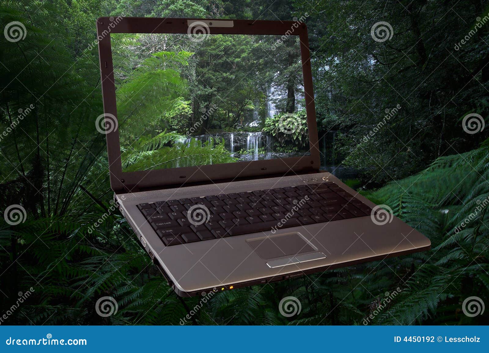 Laptop computer stock photo. Image of work, green, business - 4450192