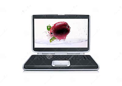 Laptop computer stock image. Image of impact, instant - 7106955