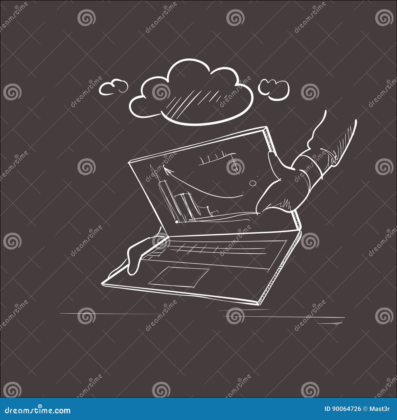 Computer Financial Graph Stock Illustrations – 43,946 Computer ...