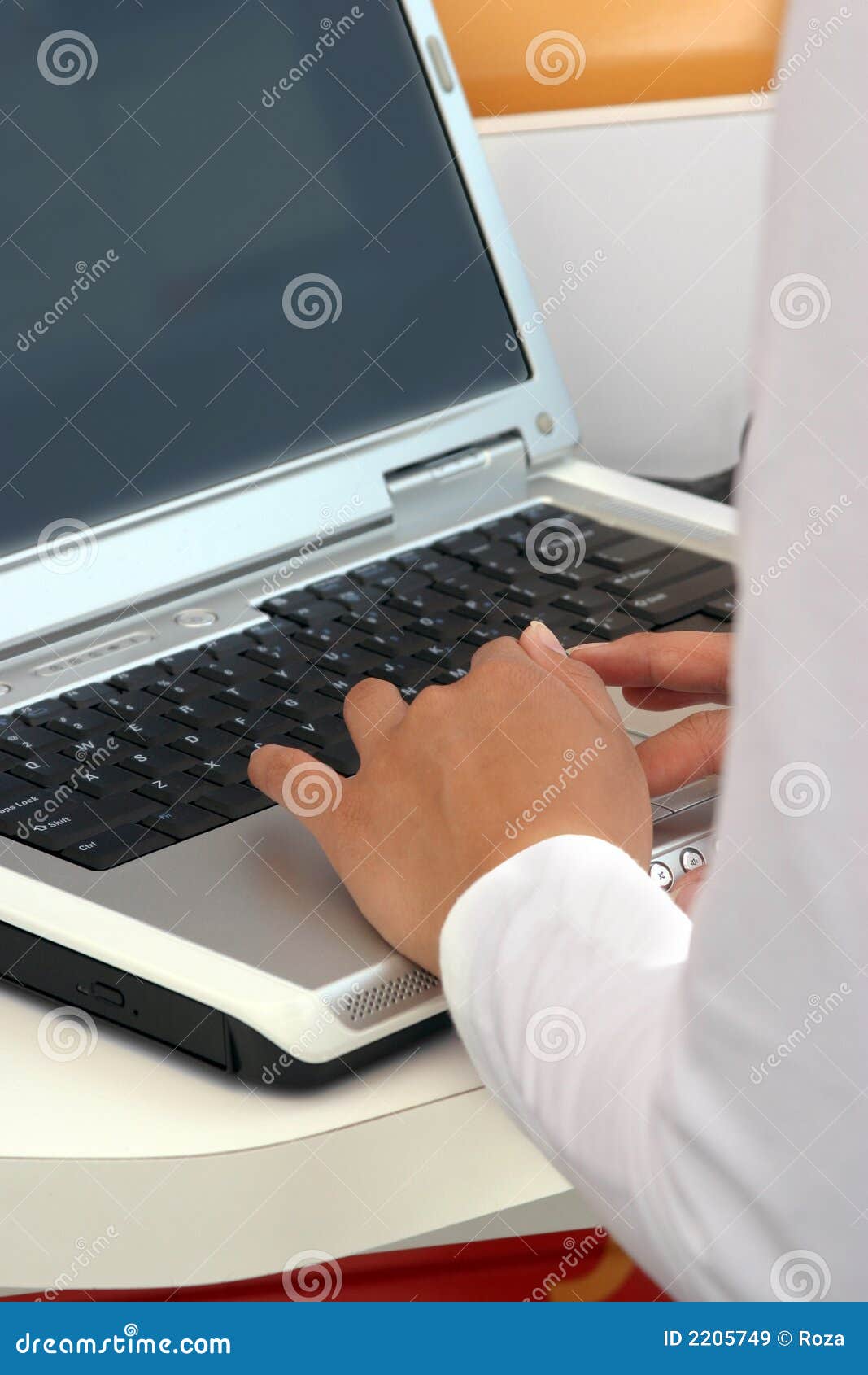 Laptop Computer (with Clipping Stock Image - Image of wireless, thumb ...