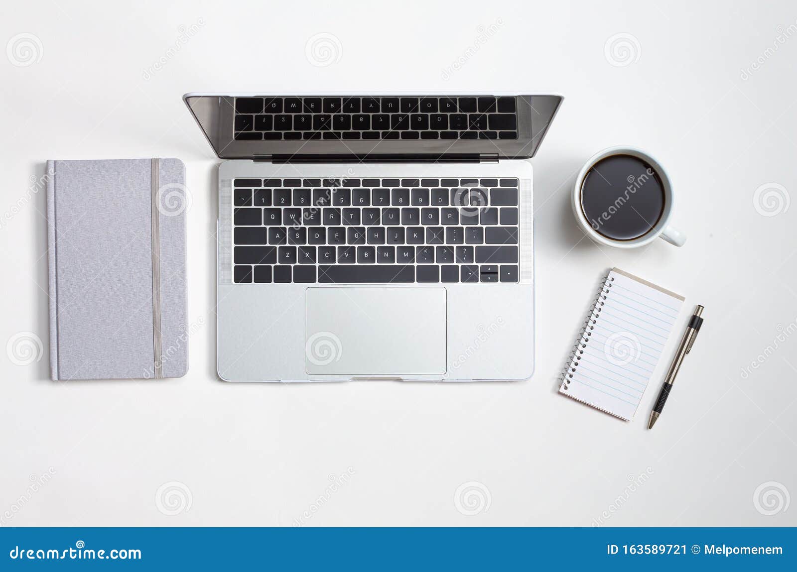 Laptop Computer with Coffee on a Table Stock Image - Image of ...