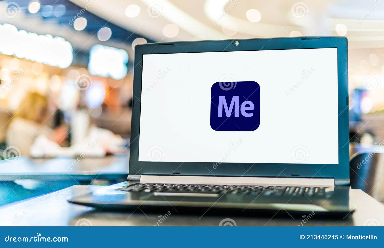 Laptop Computer Displaying Logo of Adobe Media Encoder Editorial Image ...