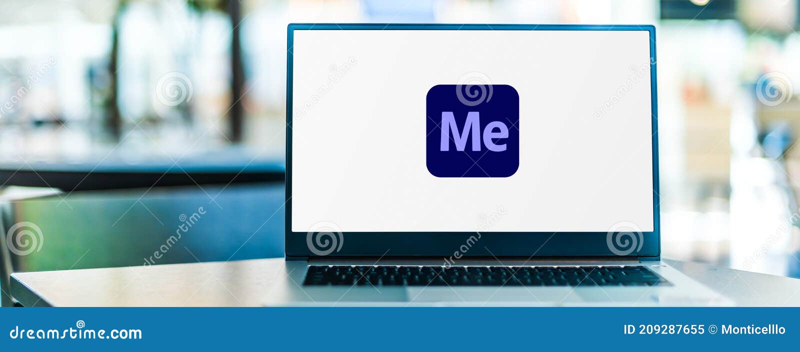 Laptop Computer Displaying Logo of Adobe Media Encoder Editorial Image ...