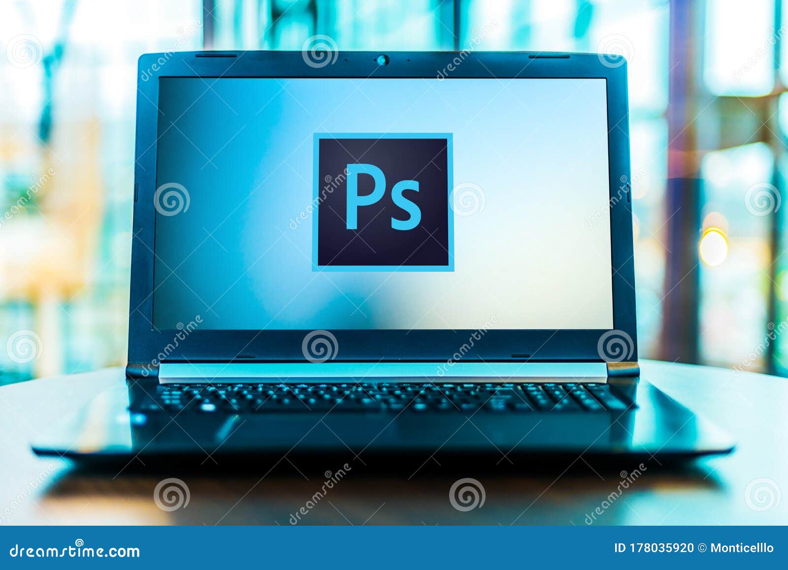 Laptop Computer Displaying Logo of Adobe Photoshop Editorial Image ... Laptop Computer Displaying Logo of Adobe Photoshop Editorial Image ...