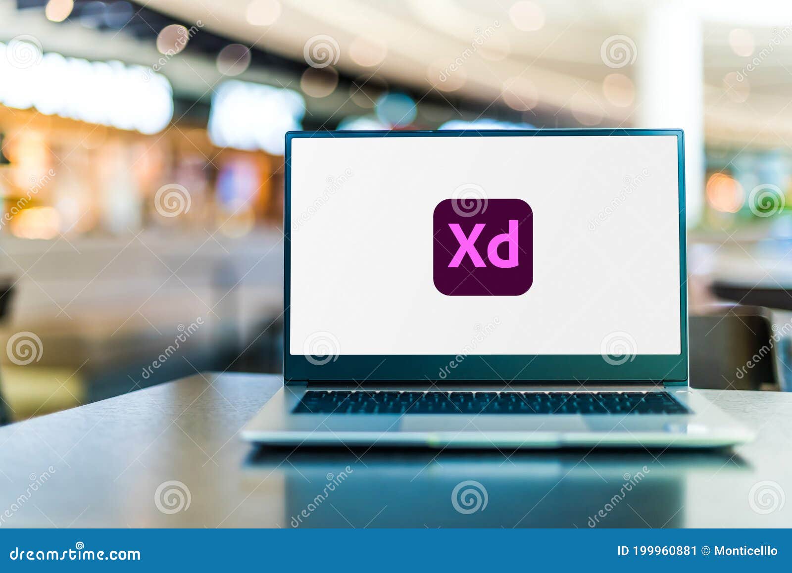 Laptop Computer Displaying Logo of Adobe XD Editorial Photo - Image of ...