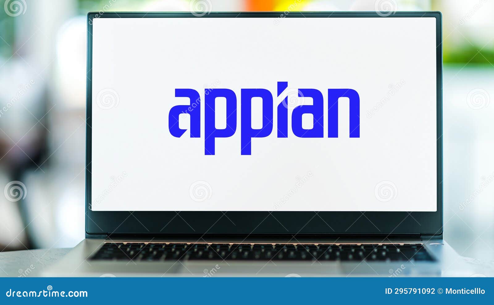 Laptop Computer Displaying Logo of Appian Corporation Editorial ...