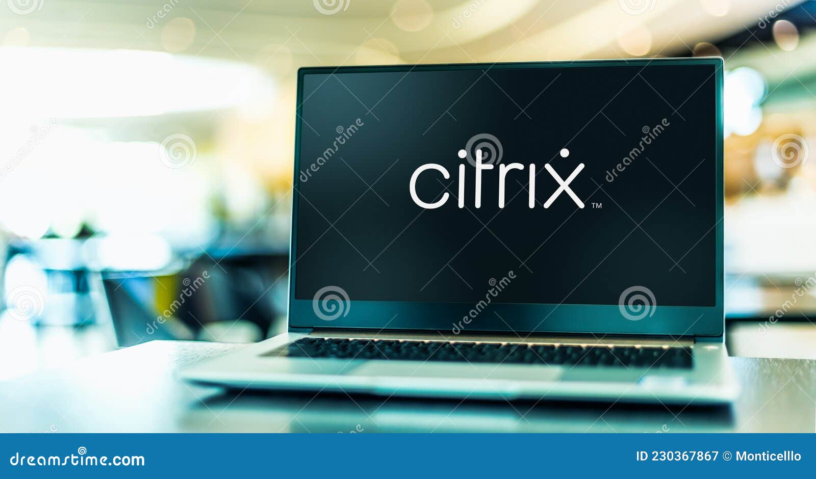 Laptop Computer Displaying Logo of Citrix Systems Editorial Photography ...