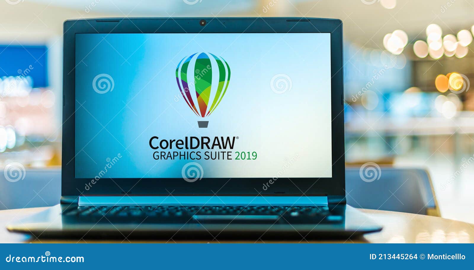 Laptop Computer Displaying Logo of CorelDraw Graphics Suite Editorial ...