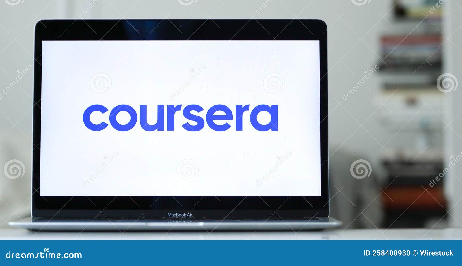 Laptop Computer Displaying the Logo of Coursera - an Online Course ...