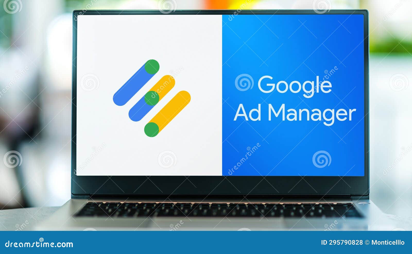 Laptop Computer Displaying Logo of Google Ad Manager Editorial Stock ...