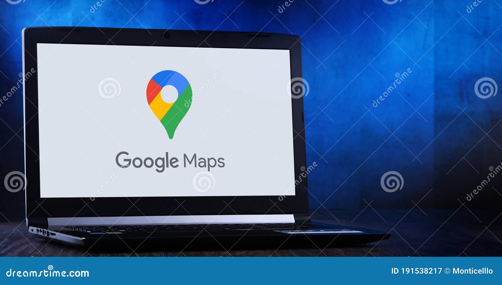 Laptop Computer Displaying Logo of Google Maps Editorial Photography ...